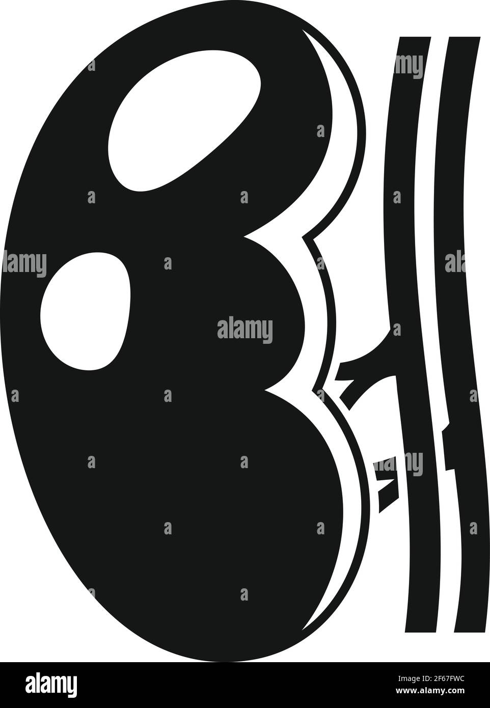 Kidney shape Black and White Stock Photos & Images - Alamy