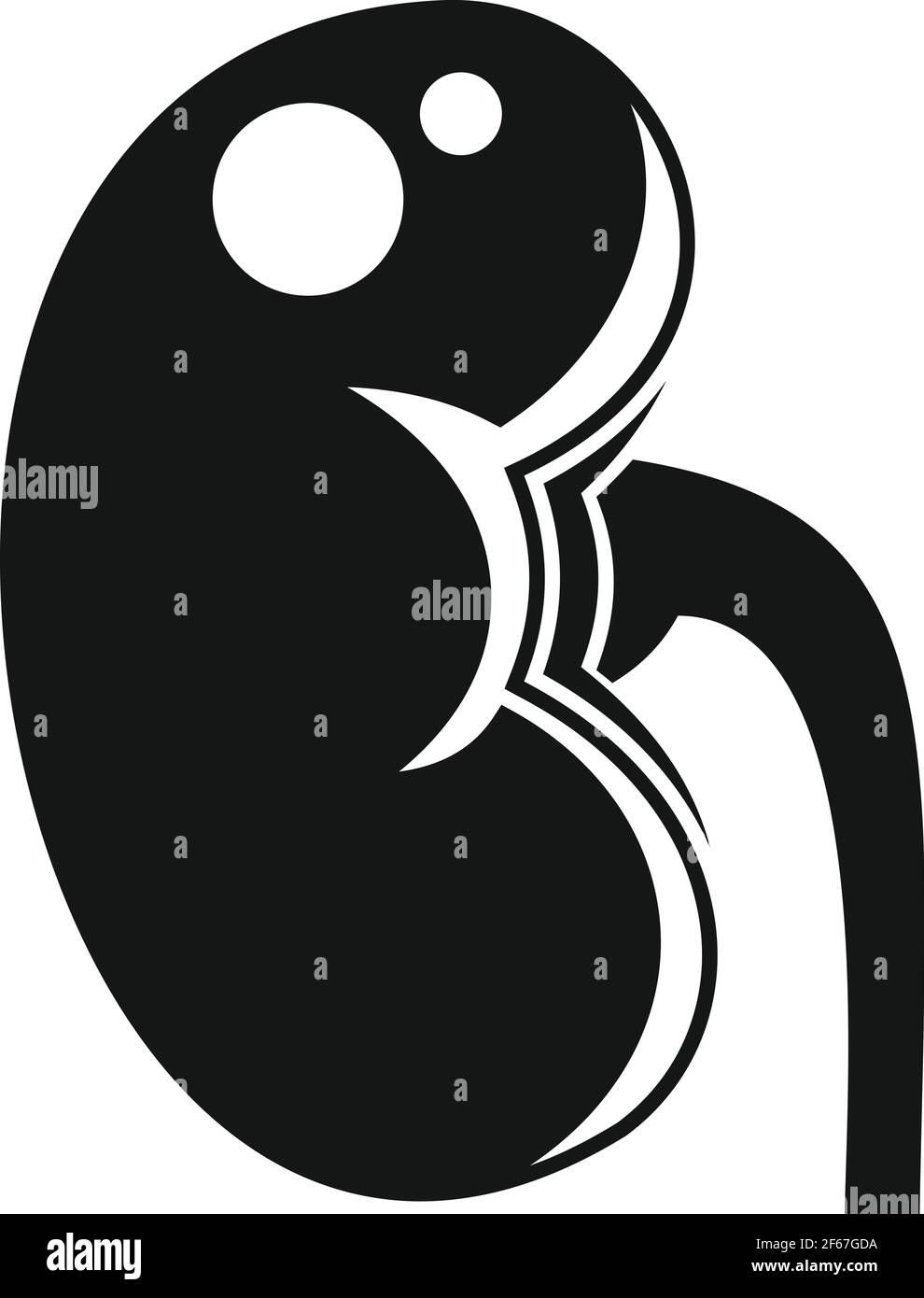 Pain kidney icon, simple style Stock Vector Image & Art - Alamy