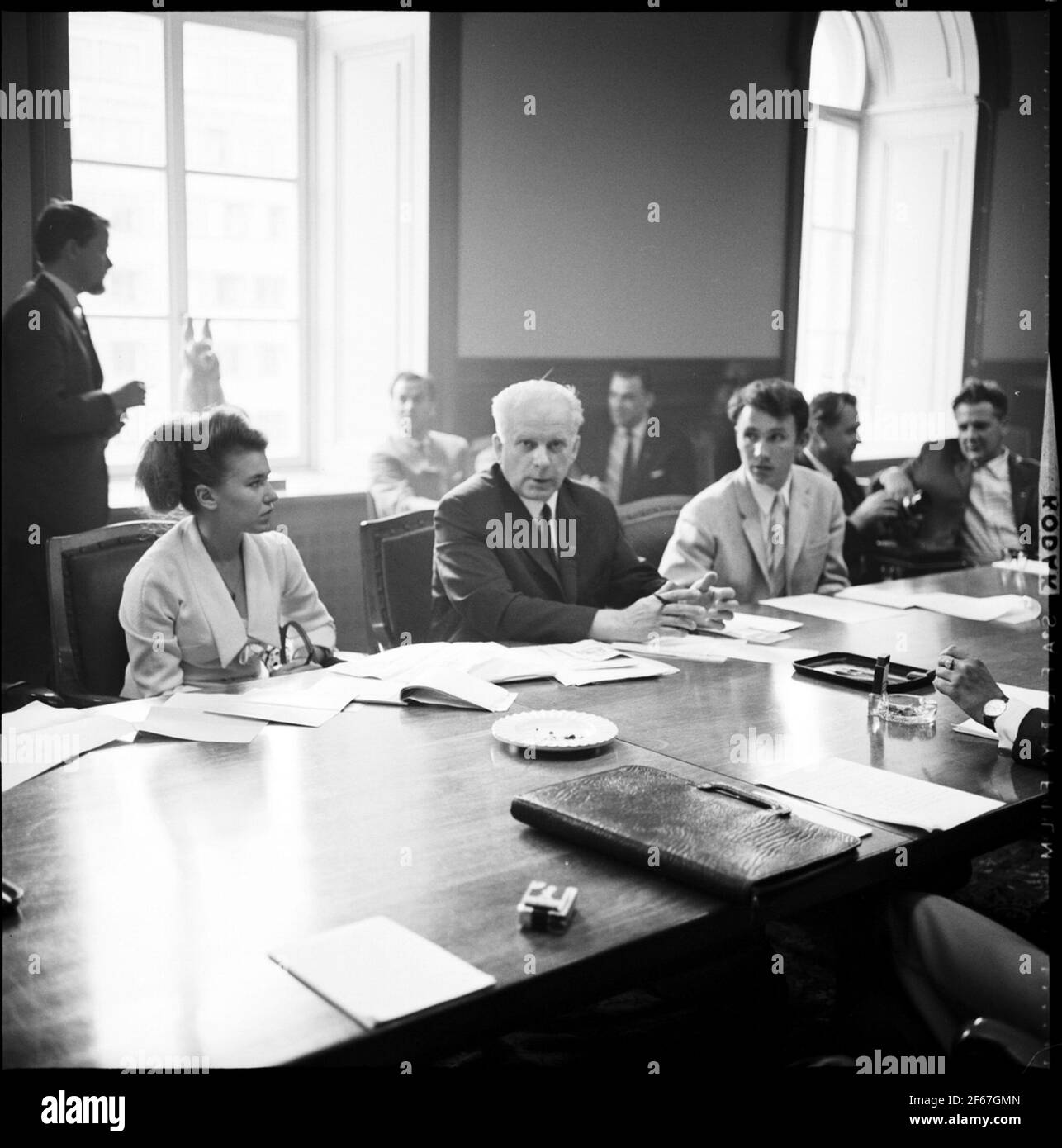 Russian delegation on visit Stock Photo - Alamy