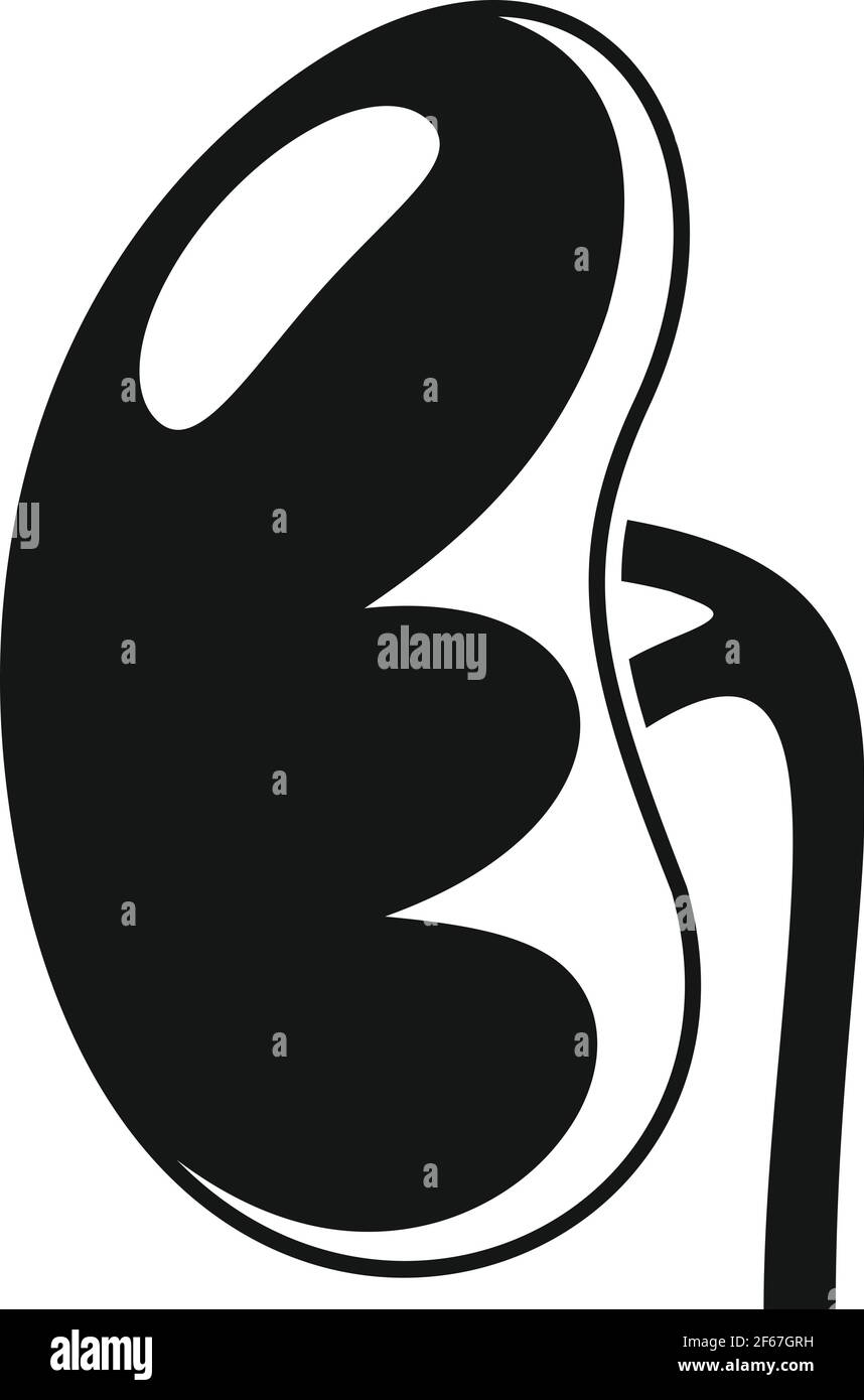 Healthy kidney icon, simple style Stock Vector Image & Art - Alamy