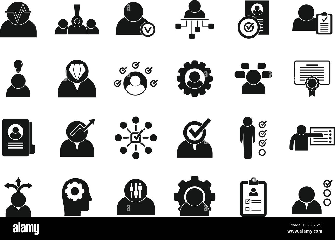 Personal traits icons set, simple style Stock Vector Image & Art - Alamy
