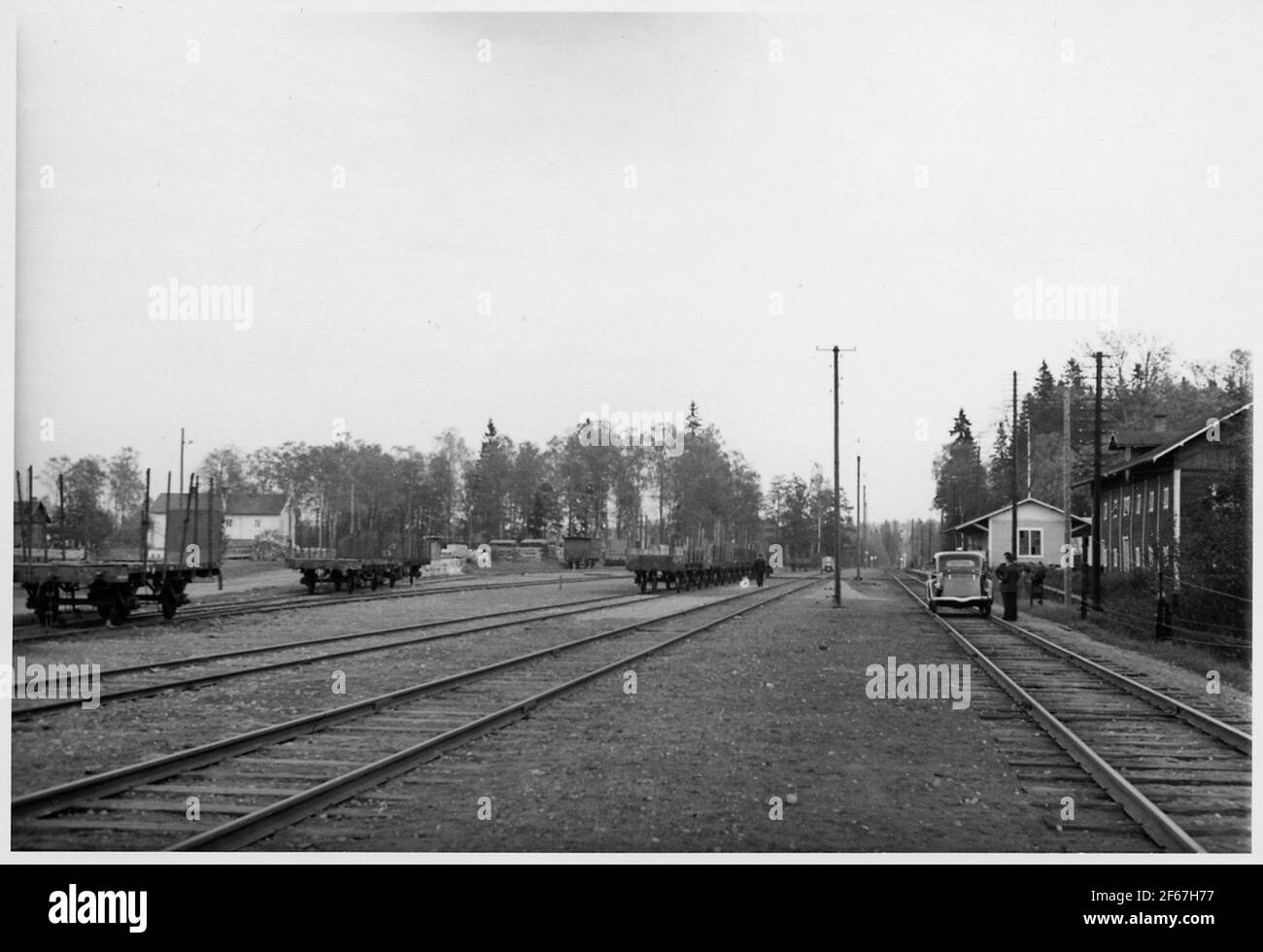 The railroad at the ramp station Stock Photo - Alamy