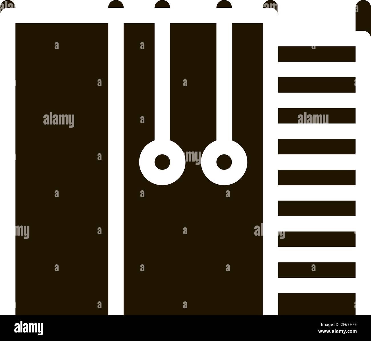 fitness equipment icon Vector Glyph Illustration Stock Vector Image ...