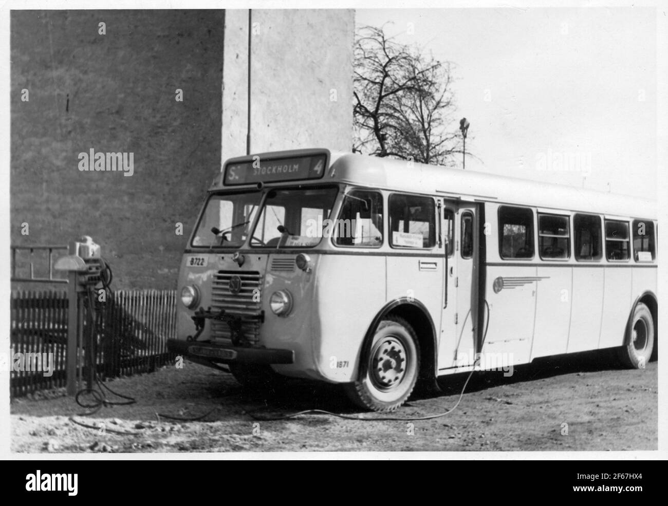 Scania-Vabis B63 91655 "Bulldog". The state's railways, SJ bus 1871 ...