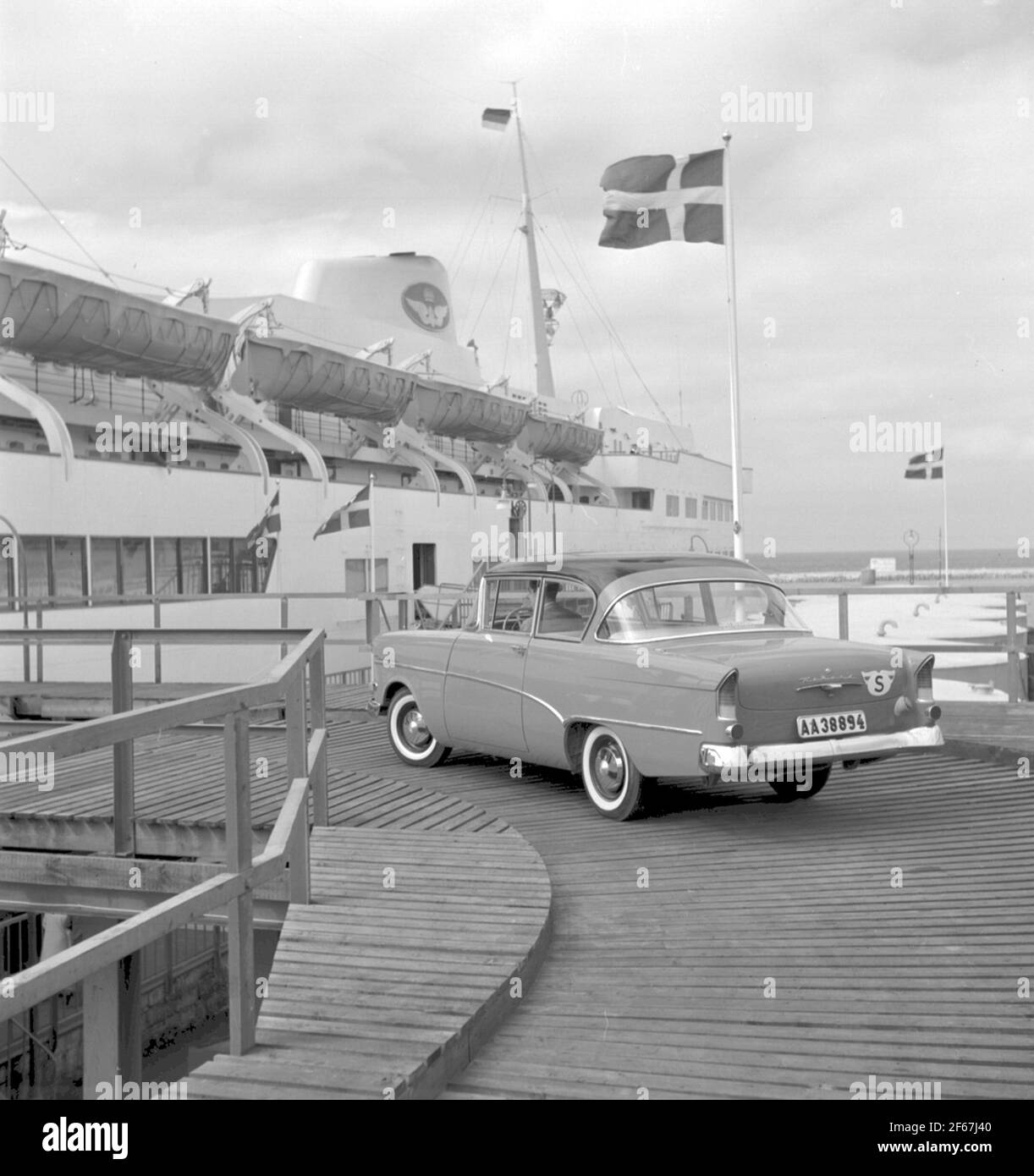 M/S Trelleborg, bilramp Stock Photo - Alamy
