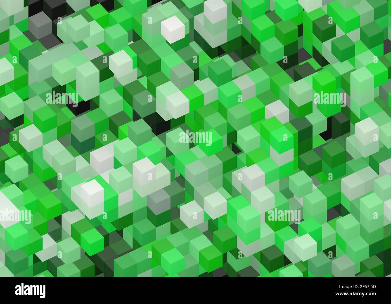 building structure from color cubes. Abstract architecture colors ...