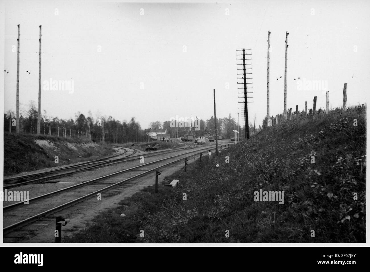The railroad at ramp Stock Photo - Alamy