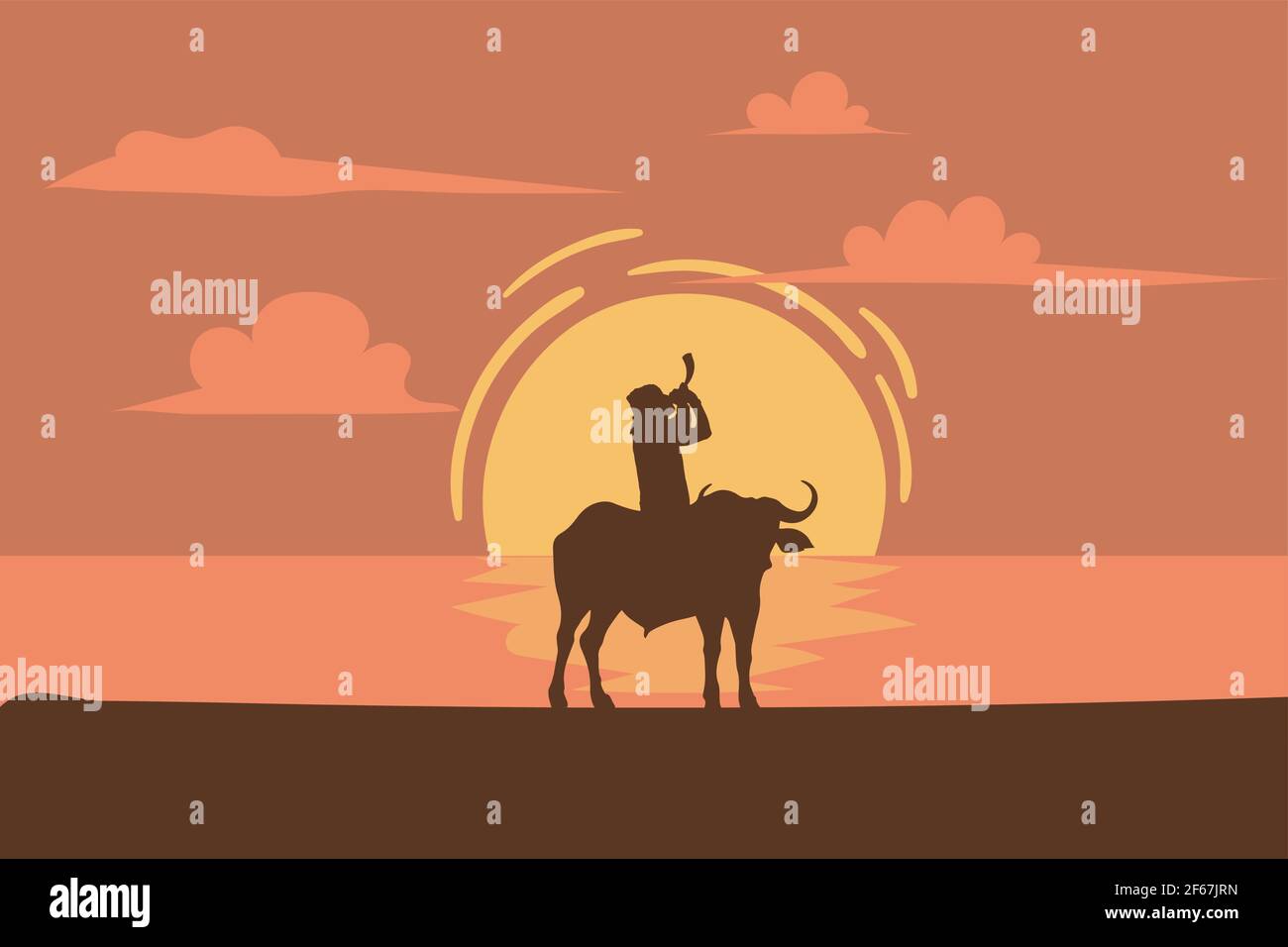 Pepa Player Silhouette From Assamese Bihu The Pepa Is A Hornpipe Musical Instrument That Is