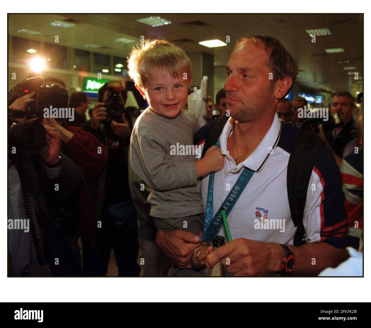 British Olympic Medalists arrive home at Heathrow airport....Steve ...