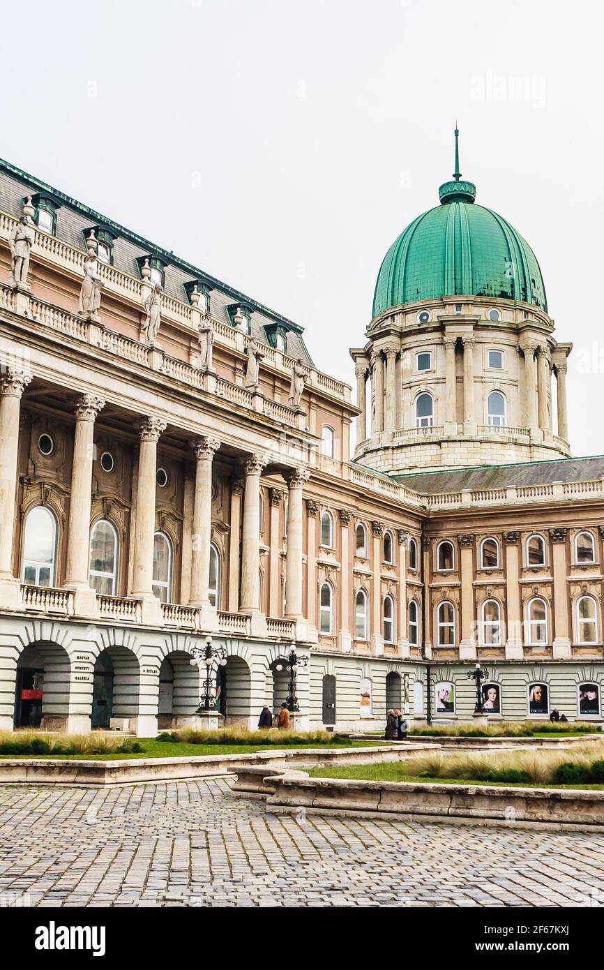 Buda Castle was built on the southern tip of Castle Hill in medieval ...