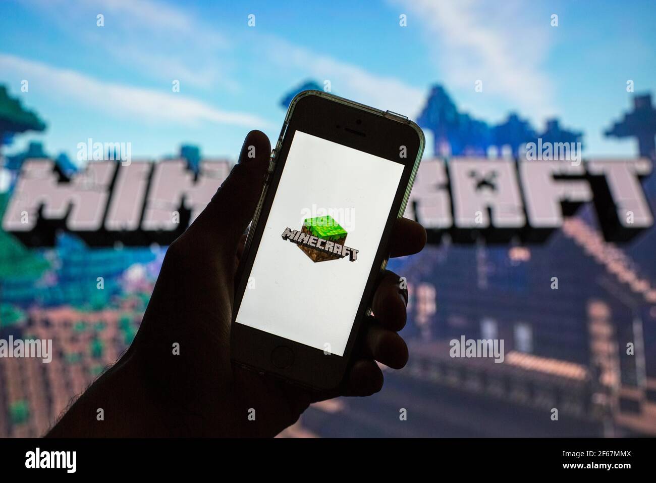 Minecraft logo hi-res stock photography and images - Alamy