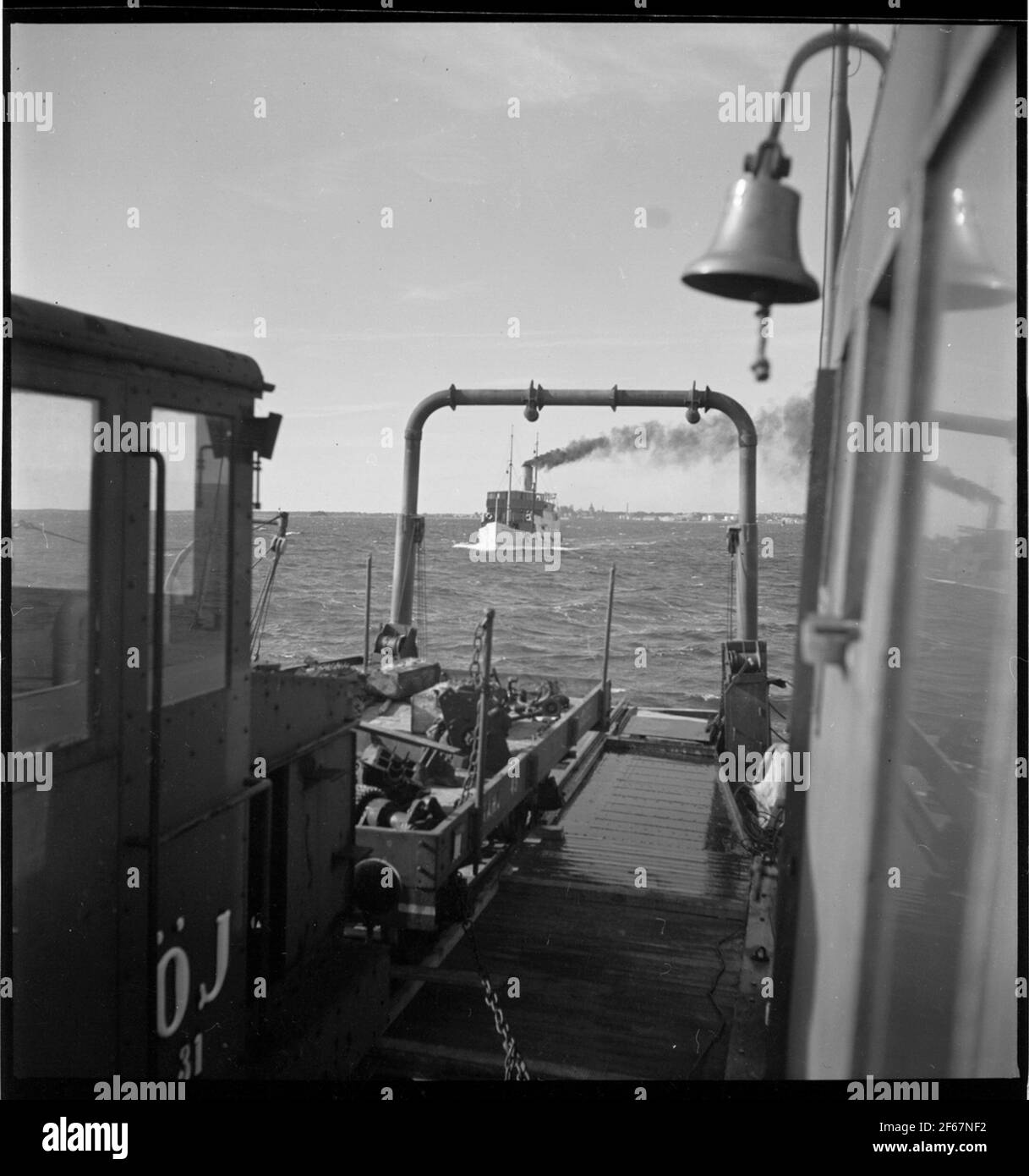 Öland railway, ÖJ locomotor 31 aboard the train ferry in Kalmar Healthy ...