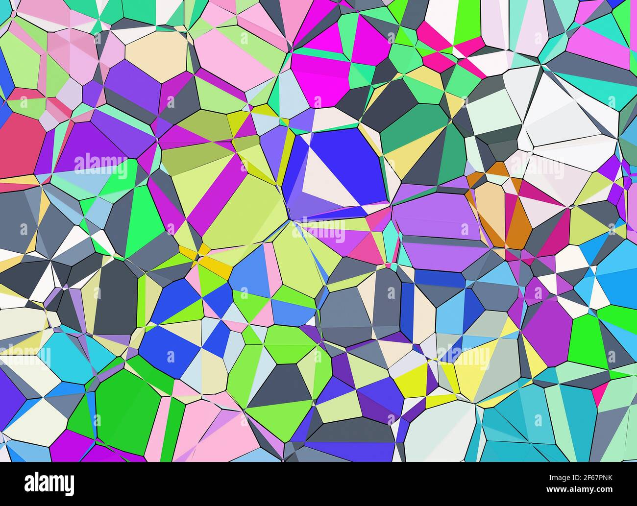 cubism crystal multicolored painted background Stock Photo - Alamy