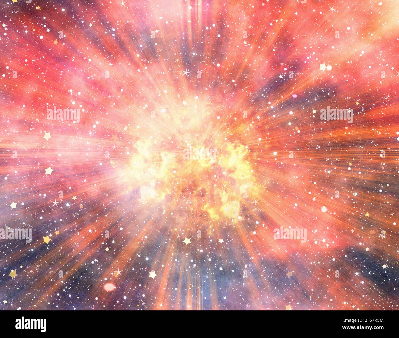 bright explosion fire flash on a space backgrounds Stock Photo - Alamy