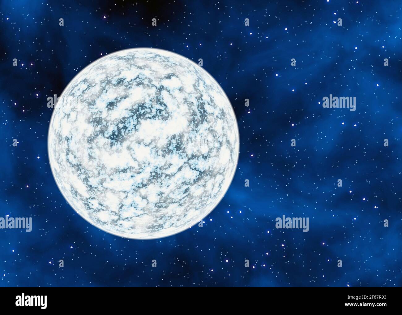cold frozen desert planet on space stars backgrounds. This is no nasa ...