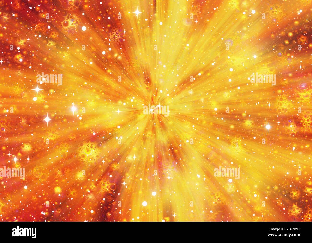 bright explosion fire speed burst background in space stars Stock Photo ...