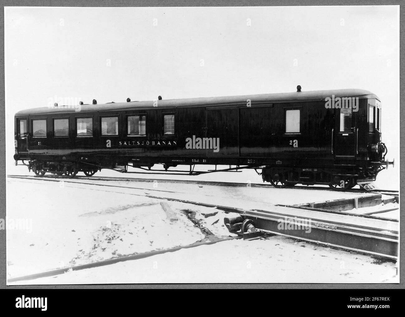 Railus, Stockholm - Saltsjön's railway, SSNJ CF0 21 Stock Photo - Alamy