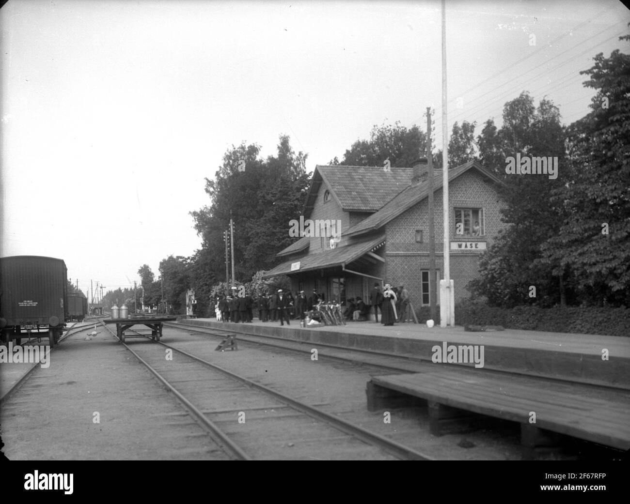 The station opened for traffic October 1, 1869. The building (one and ...