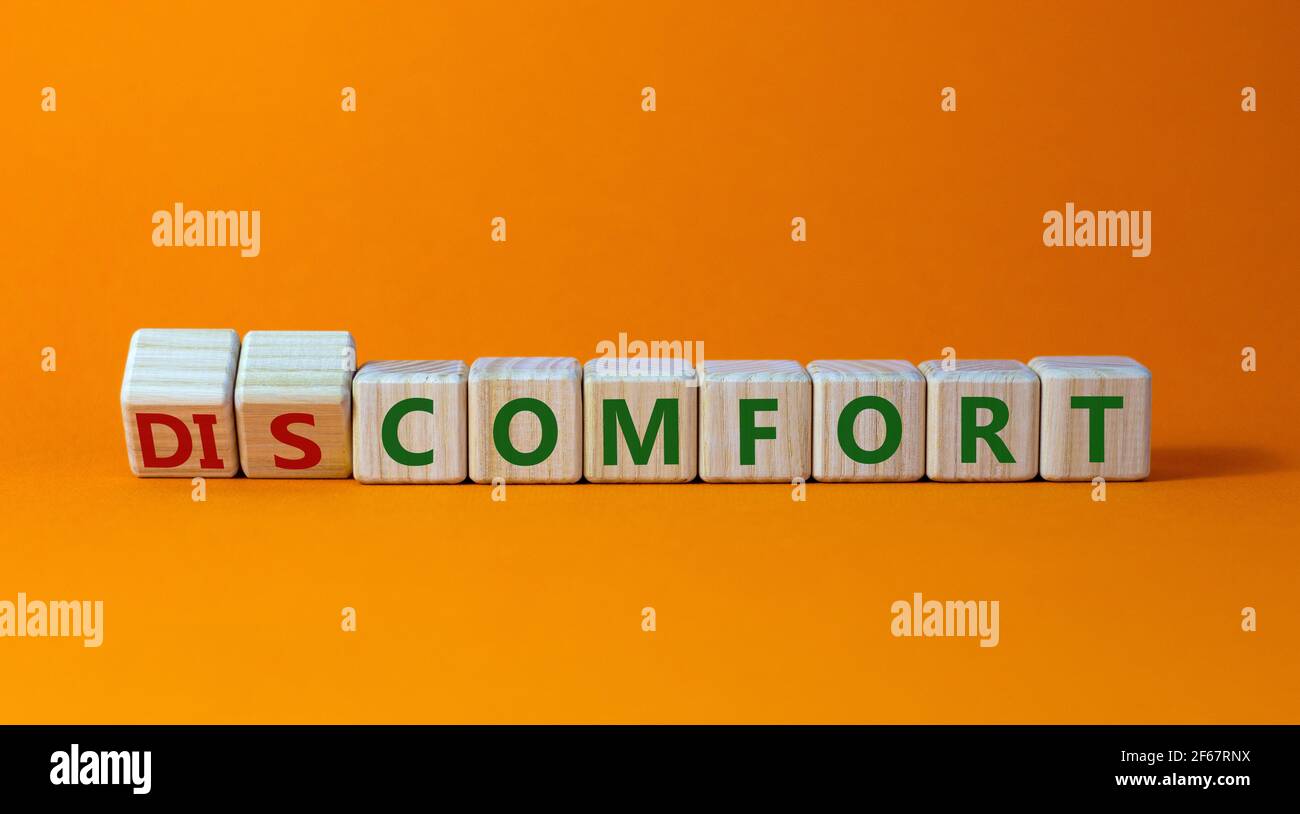From discomfort to comfort symbol. Turned cubes and changed the word ...