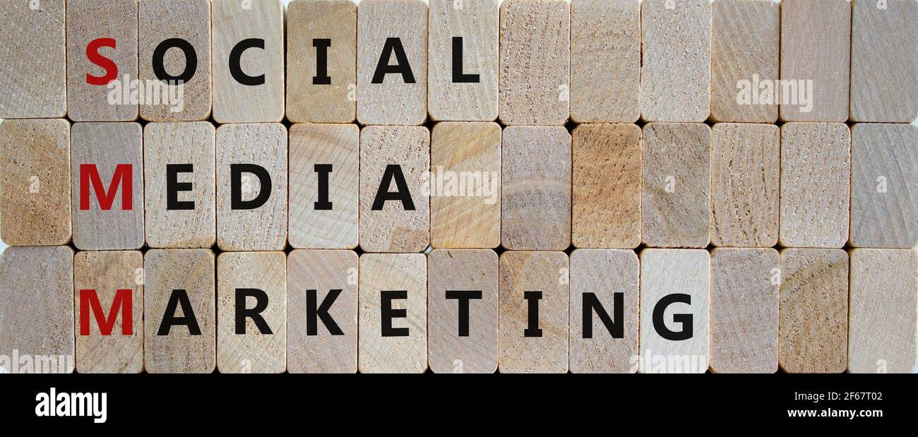 SMM, social media marketing symbol. Concept words 'SMM, social media ...