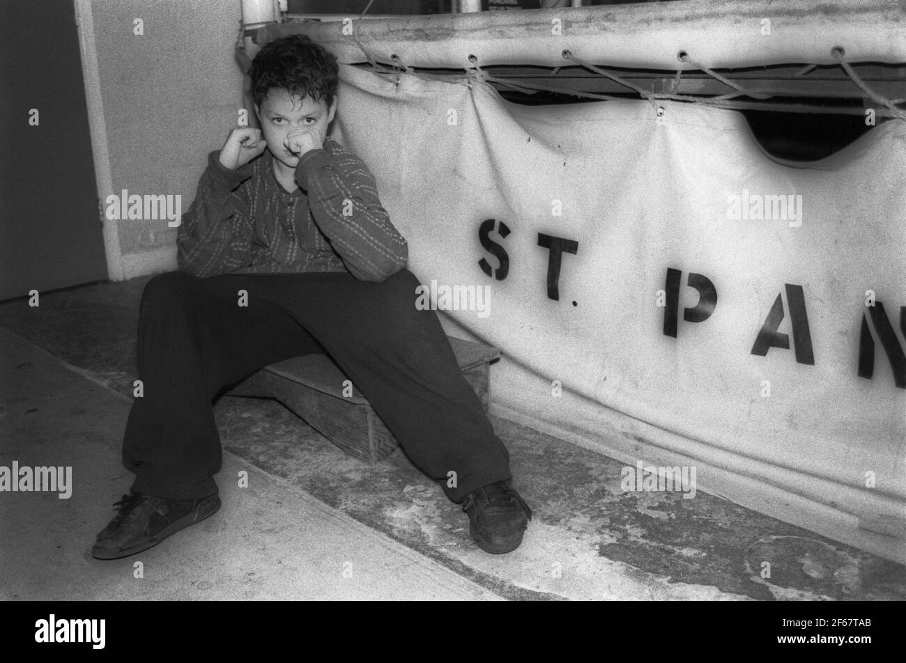 Boxer in fight club boxer Black and White Stock Photos & Images - Alamy