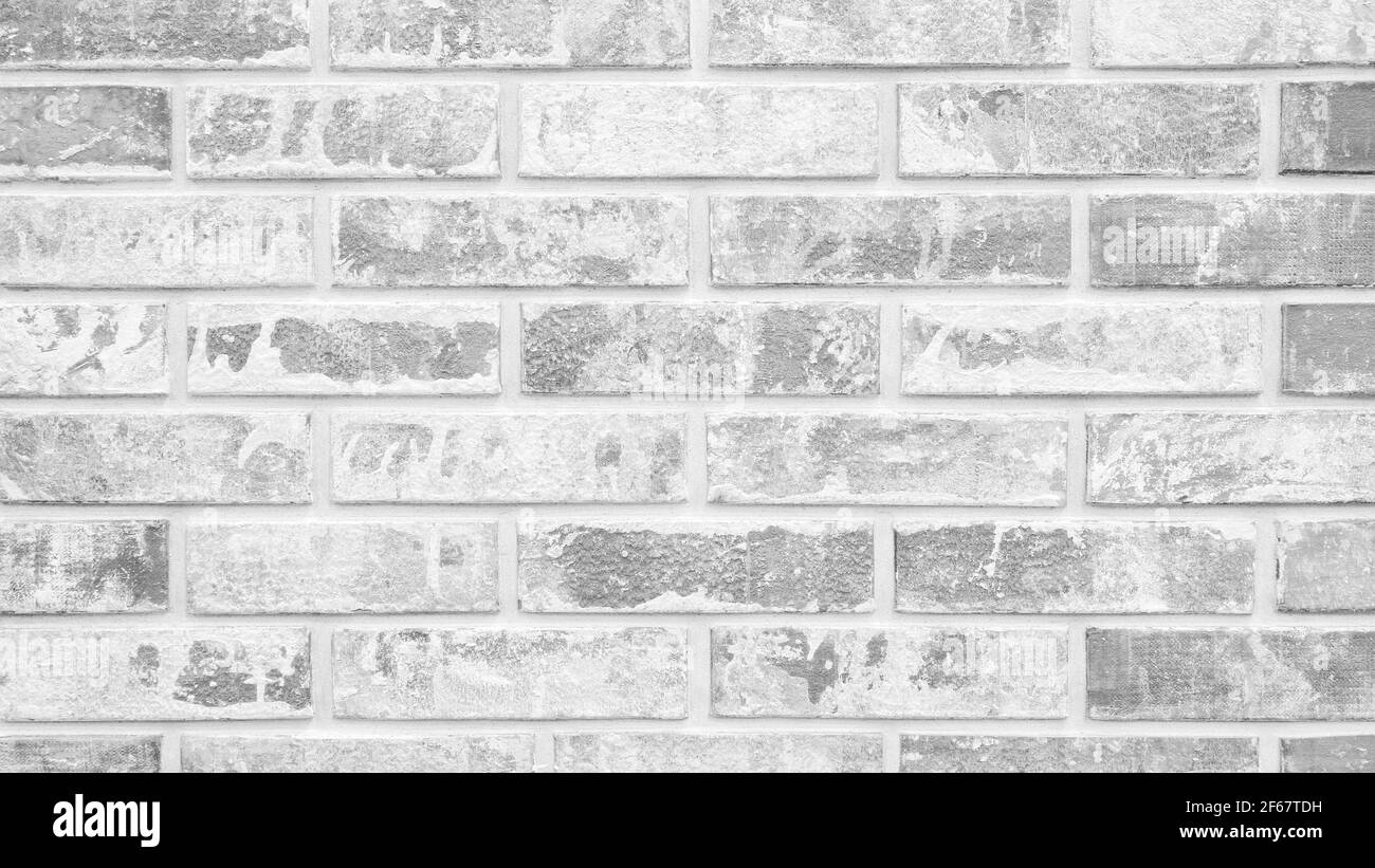 Modern white brick wall texture for background Stock Photo - Alamy