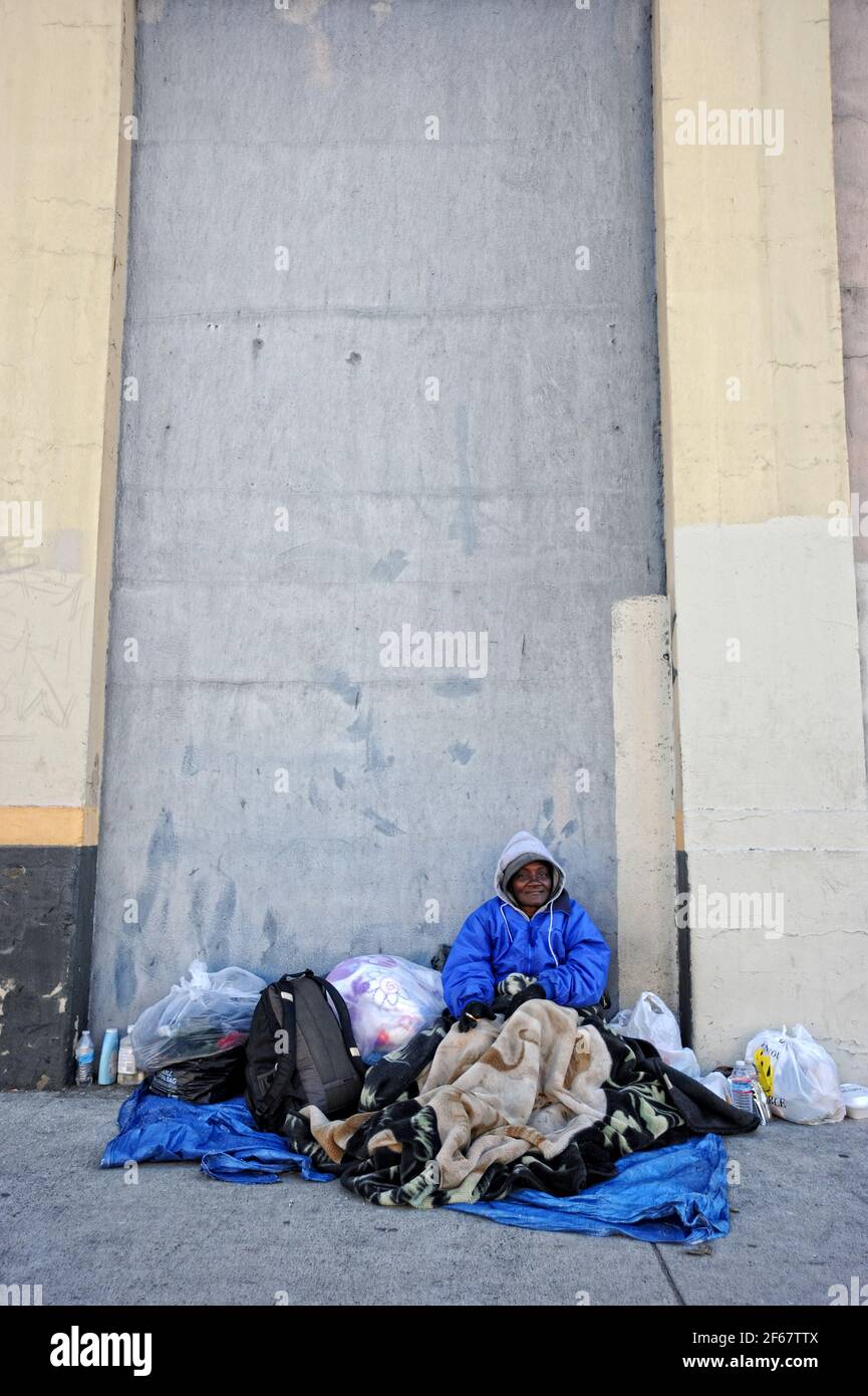 Homeless and living on the streets Stock Photo - Alamy