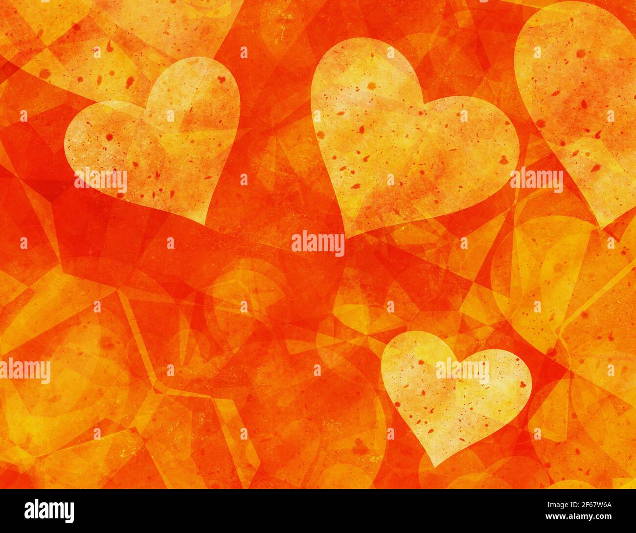 painted love hearts modern backgrounds Stock Photo - Alamy