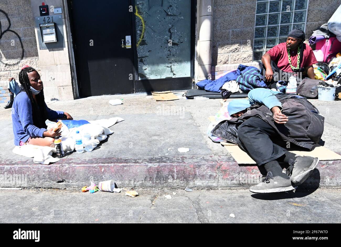 Homeless and living on the streets Stock Photo - Alamy