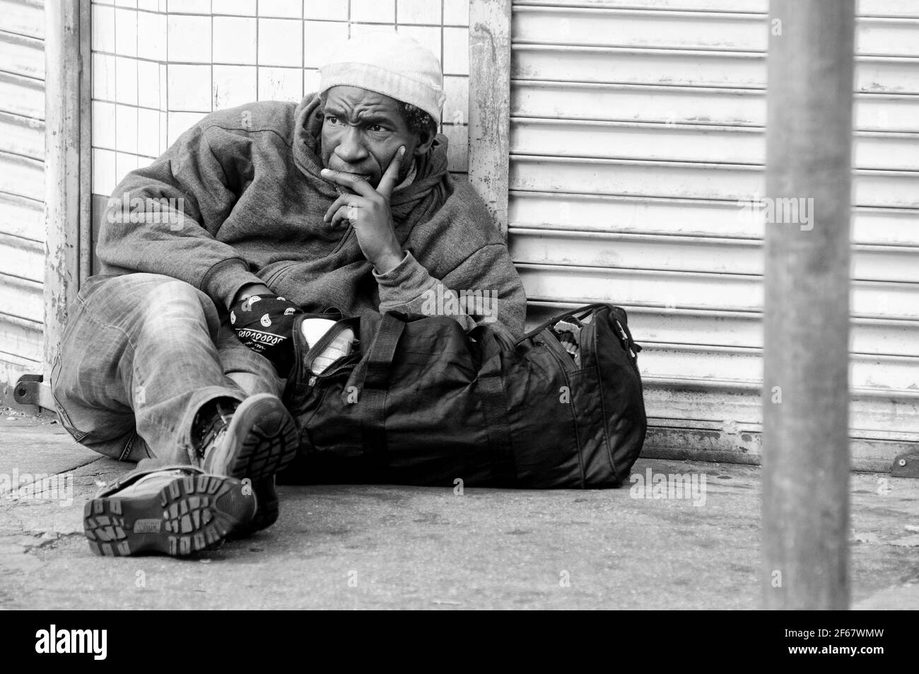 Homeless and living on the streets Stock Photo - Alamy