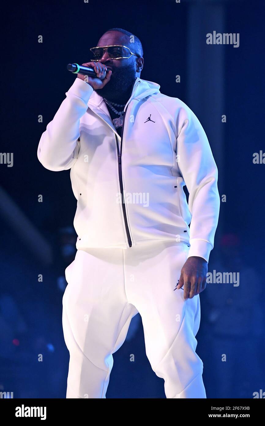 Miami - FL - 20201219 Rick Ross performs during "Ross The Bells ...