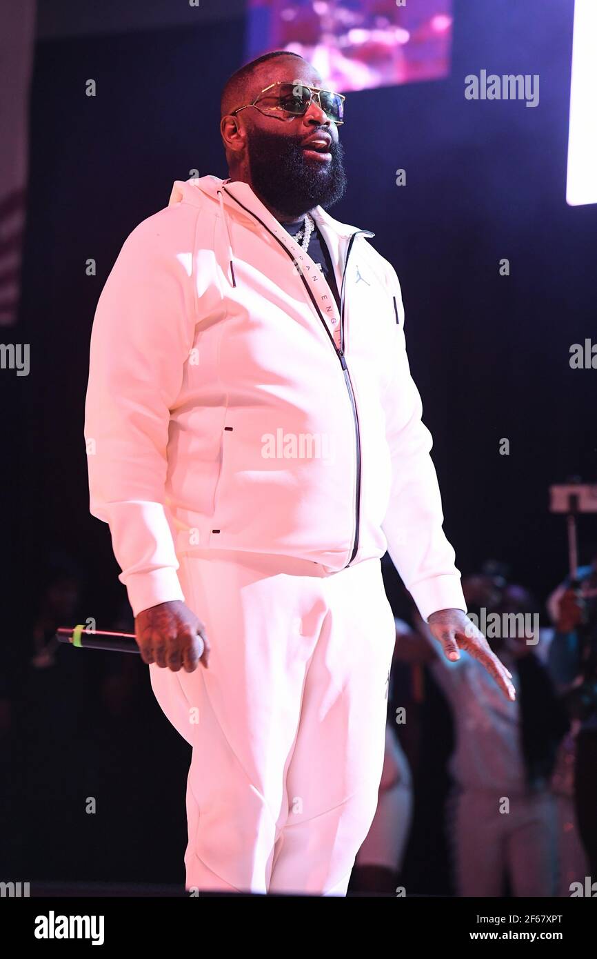 Miami - FL - 20201219 Rick Ross performs during "Ross The Bells ...