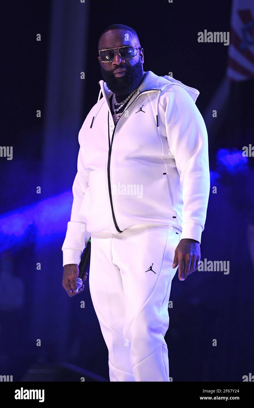 Miami - FL - 20201219 Rick Ross performs during "Ross The Bells ...
