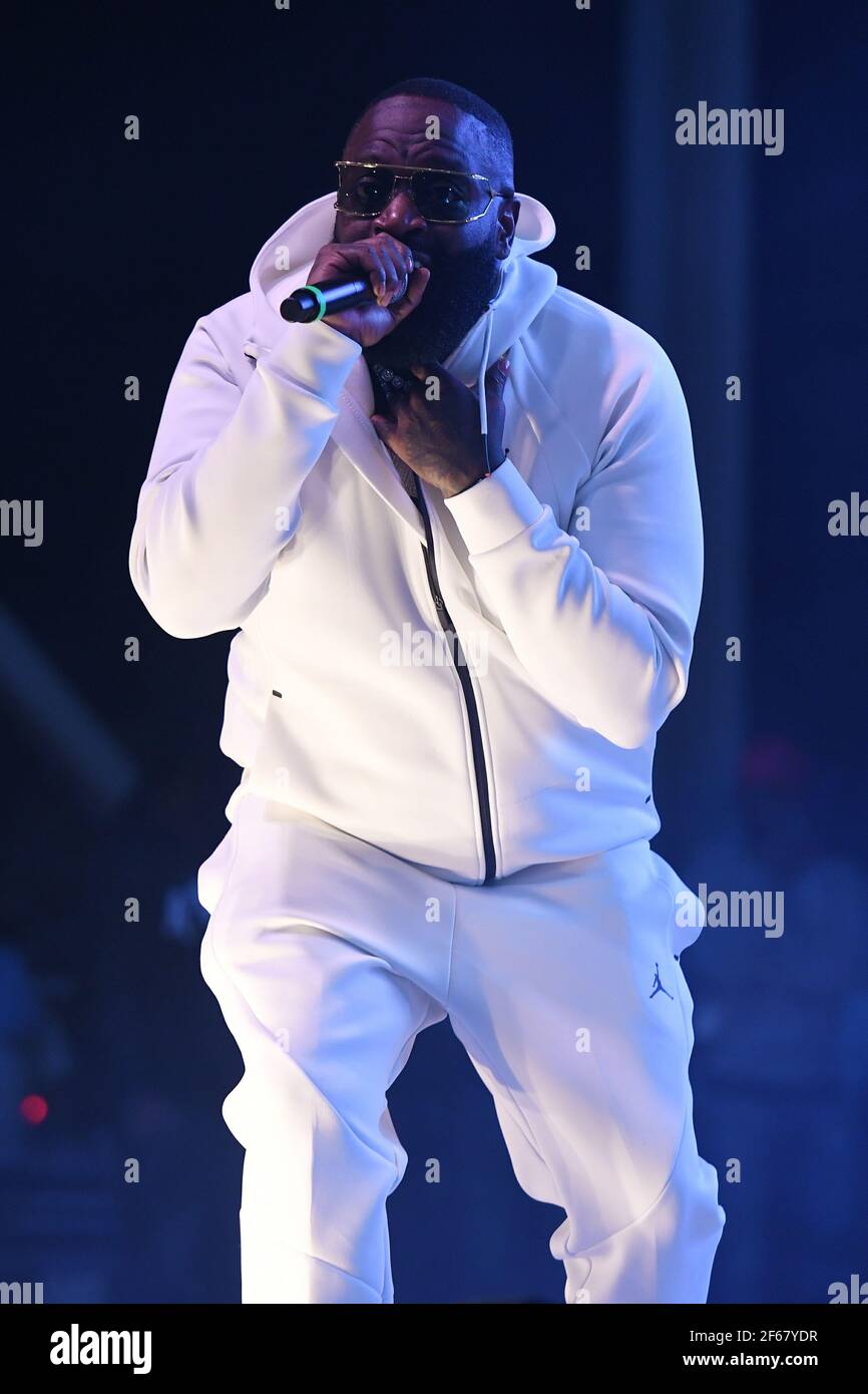 Miami - FL - 20201219 Rick Ross performs during "Ross The Bells ...