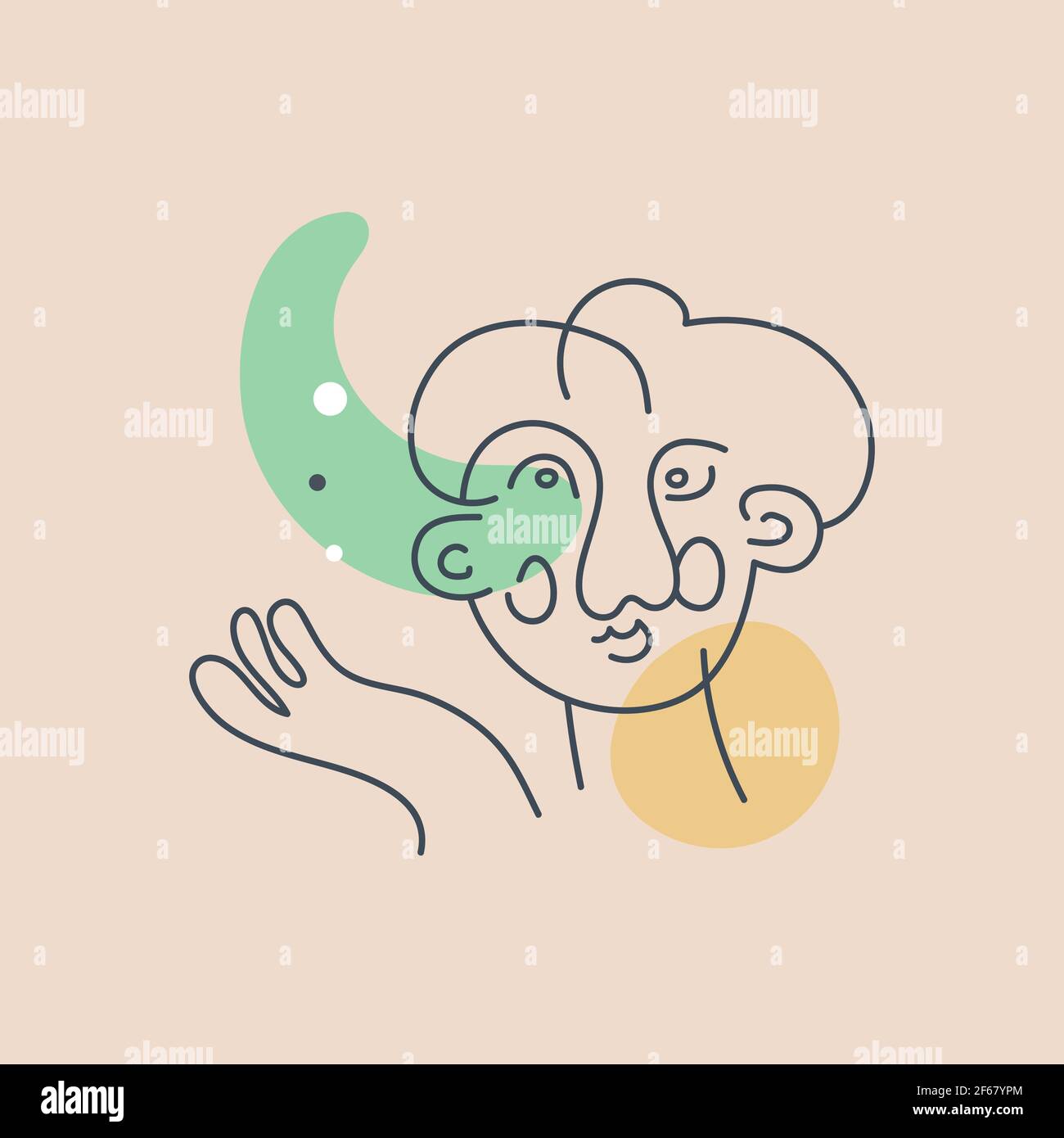 Face illustrations hi-res stock photography and images - Alamy