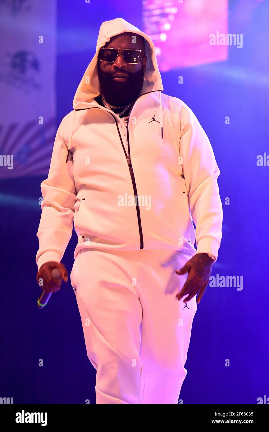 Miami - FL - 20201219 Rick Ross performs during "Ross The Bells ...