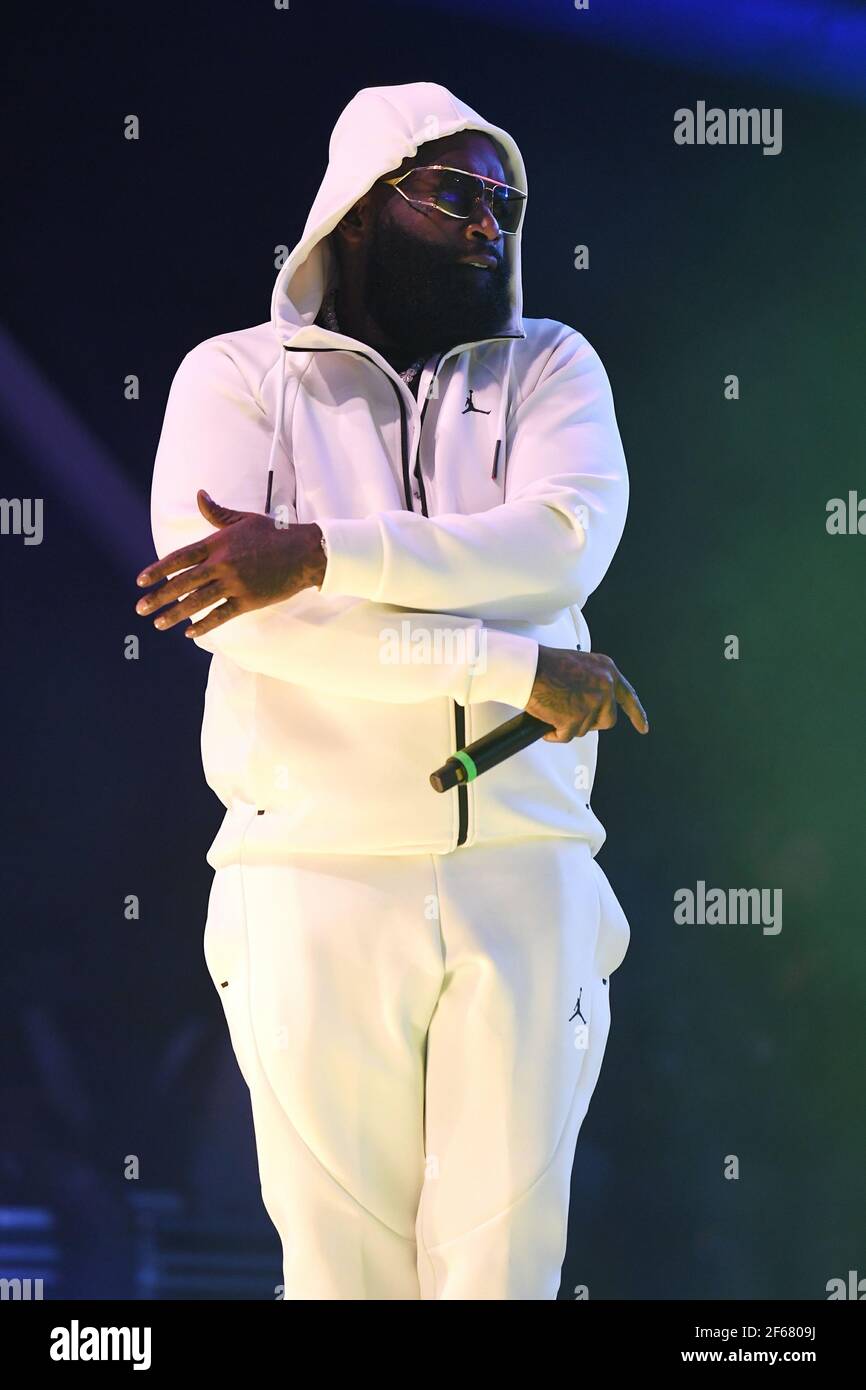 Miami - FL - 20201219 Rick Ross performs during "Ross The Bells ...