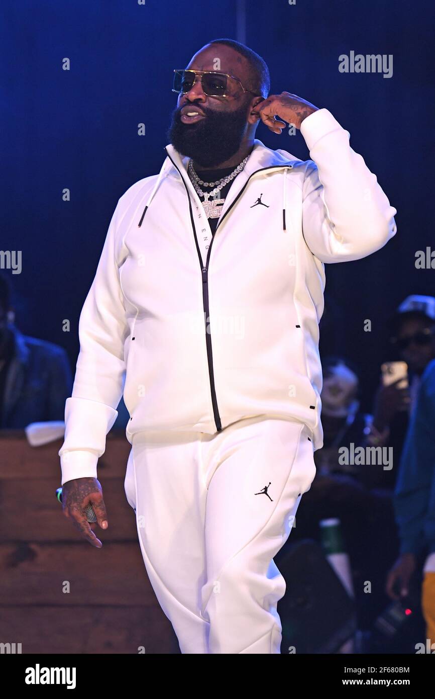 Miami - FL - 20201219 Rick Ross performs during "Ross The Bells ...