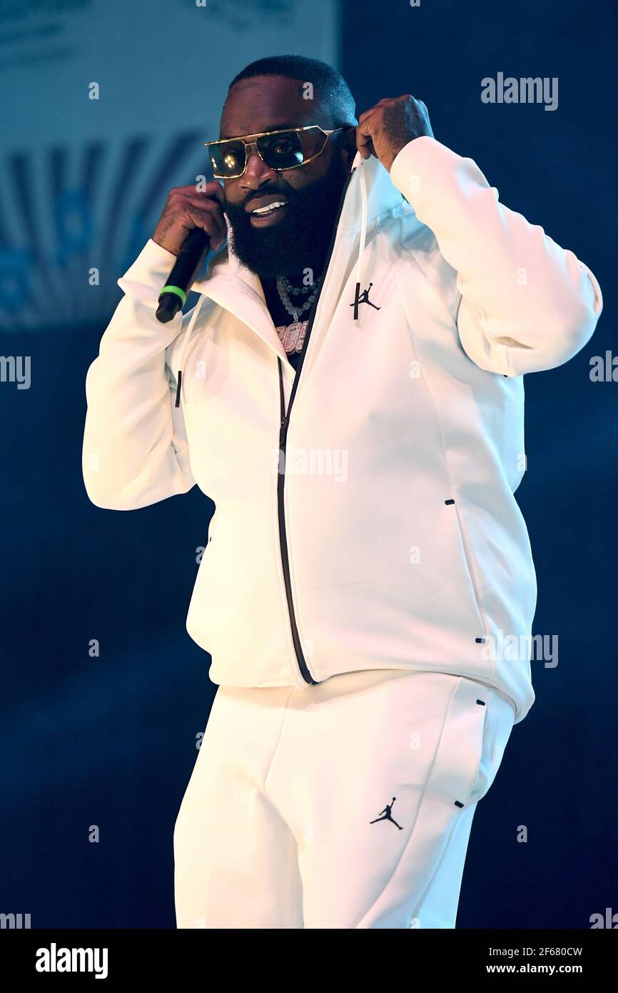 Miami - FL - 20201219 Rick Ross performs during "Ross The Bells ...