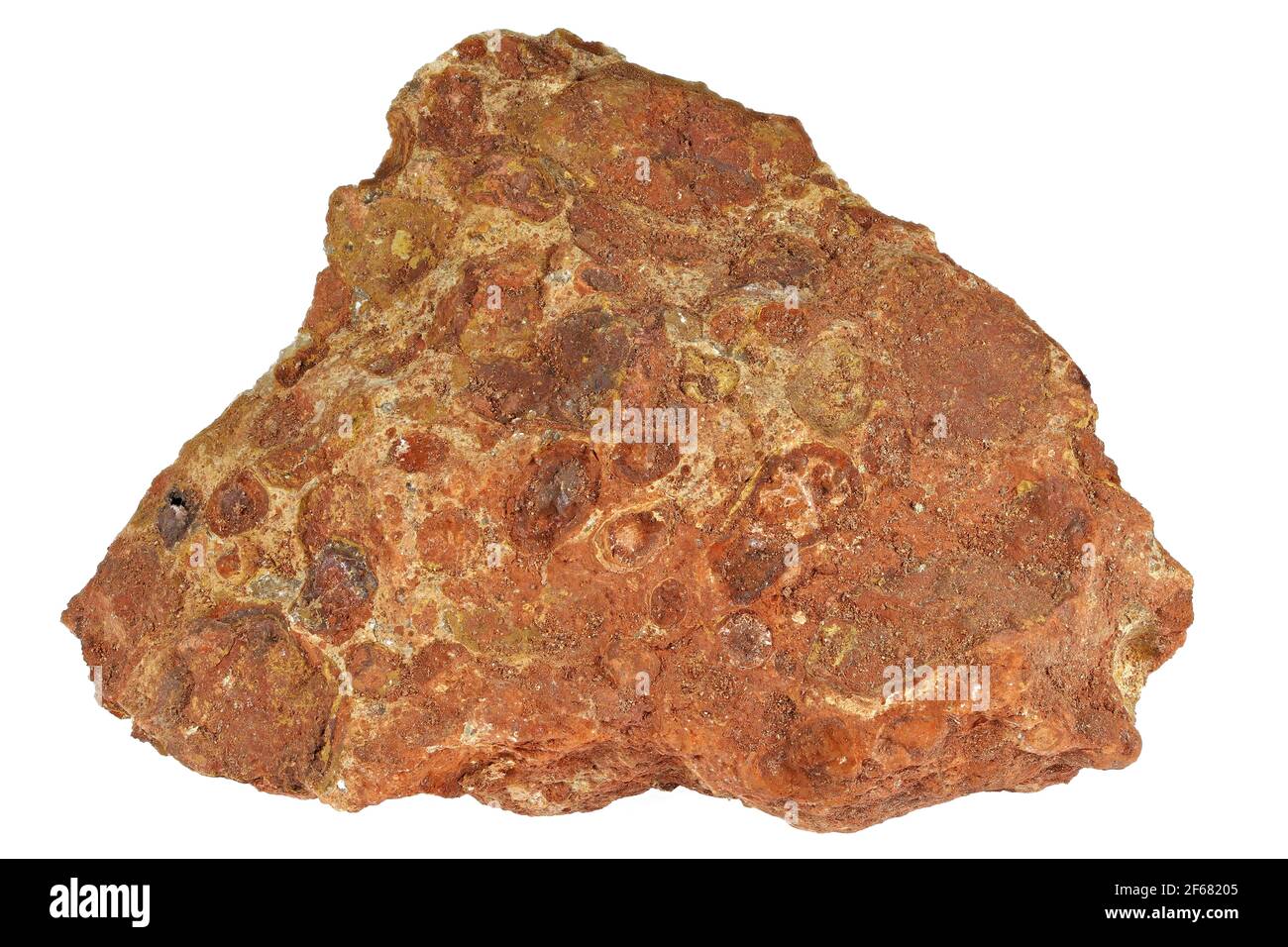 bauxite from Les Baux, France isolated on white background Stock Photo ...
