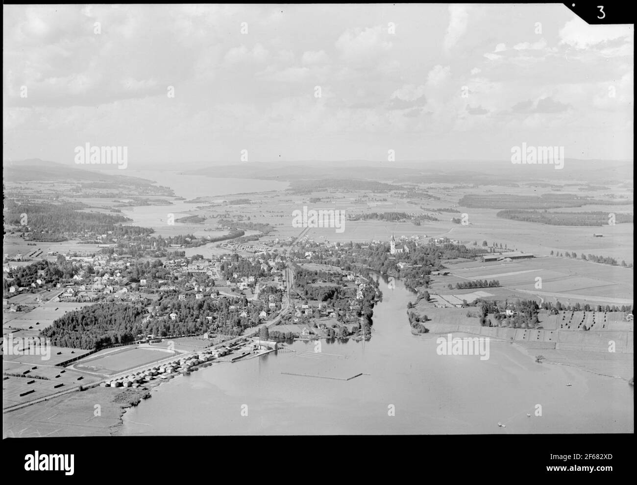 Aerial view of Sunne Stock Photo - Alamy