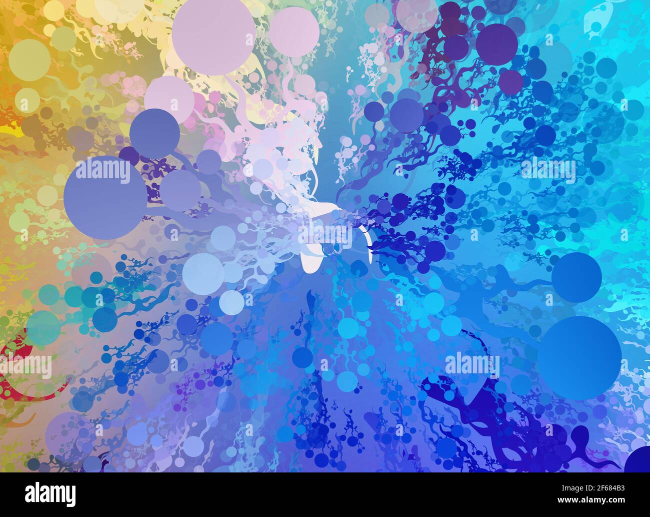 burst of many painted bubbles Stock Photo - Alamy