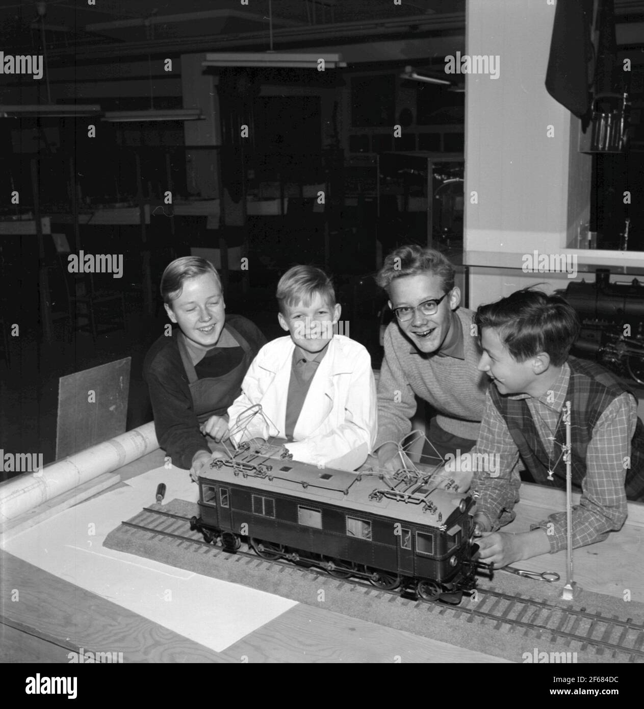 Model builder at the Railway Museum Stock Photo - Alamy