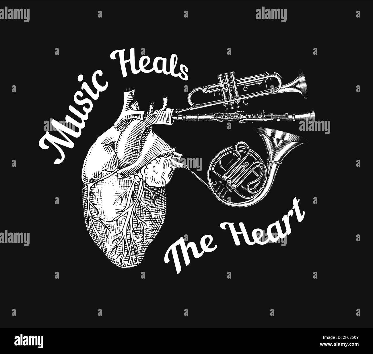 Music heals the heart in vintage style. Jazz Musical Trombone Trumpet ...