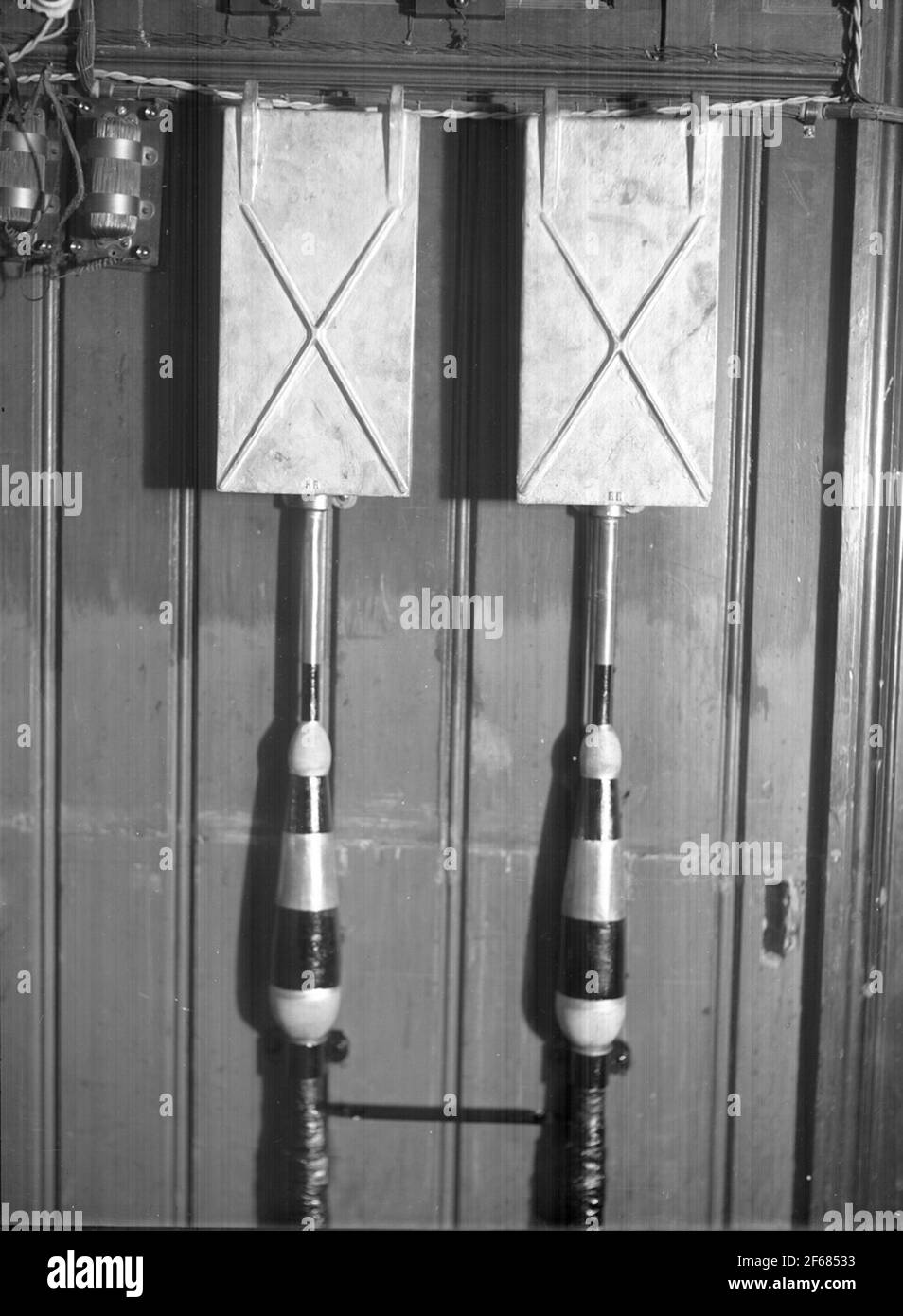 Cable entry in station house, Western Stem Channel VSB Stock Photo - Alamy