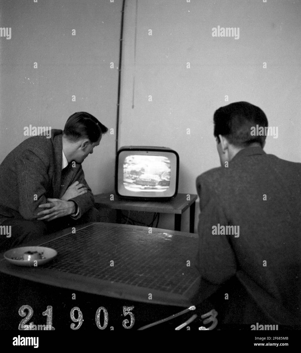 The TV program "Look you will see", 1958 Stock Photo - Alamy