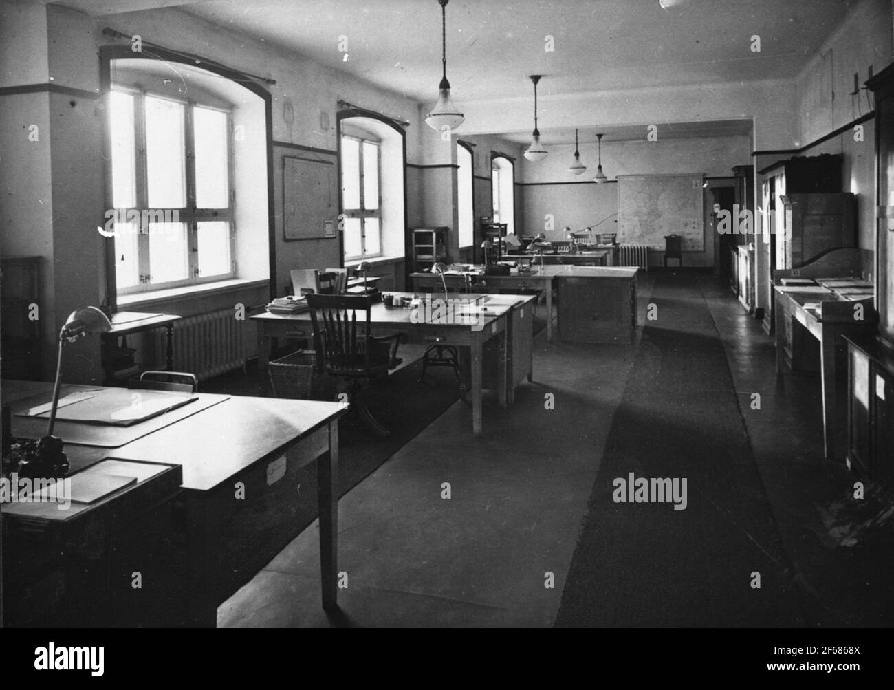 Travel controllers' workroom Stock Photo - Alamy