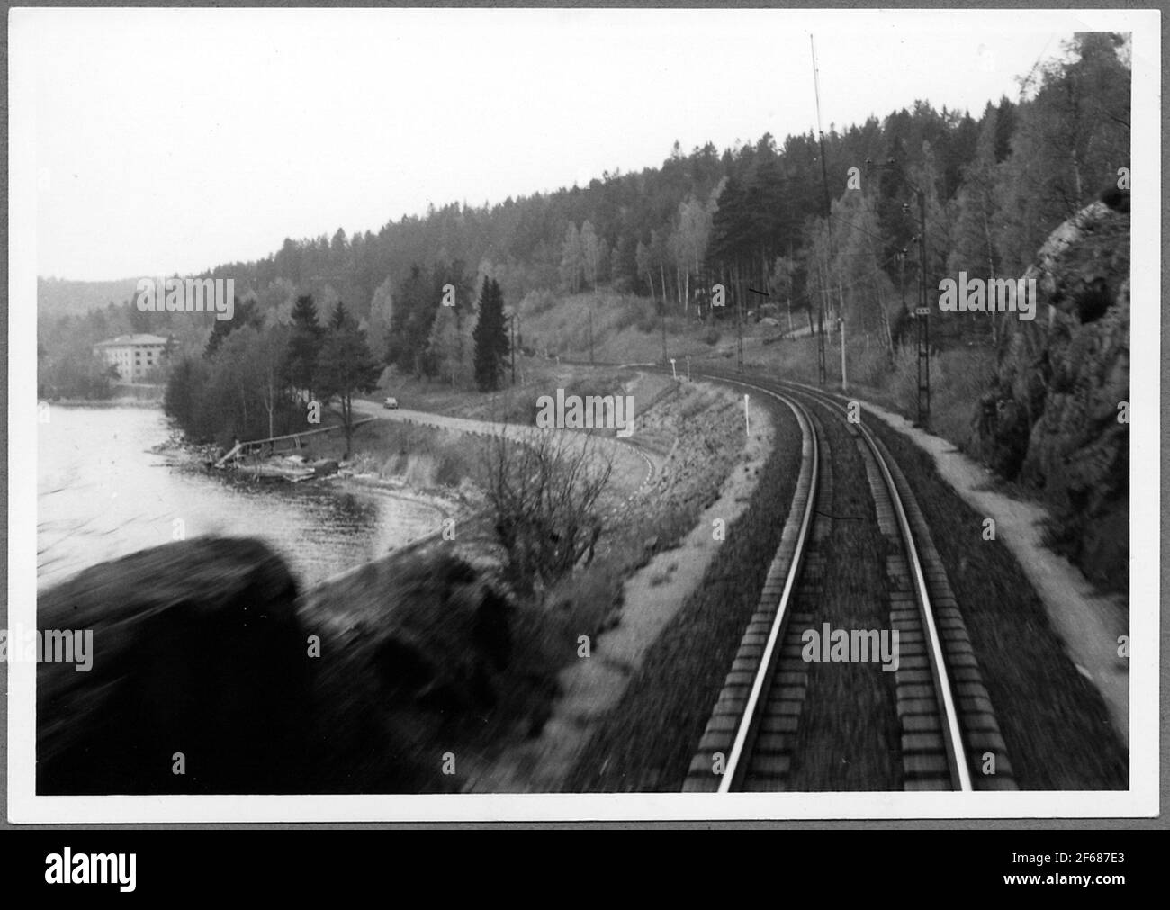 Railroad at Getå and Bråviken Stock Photo - Alamy