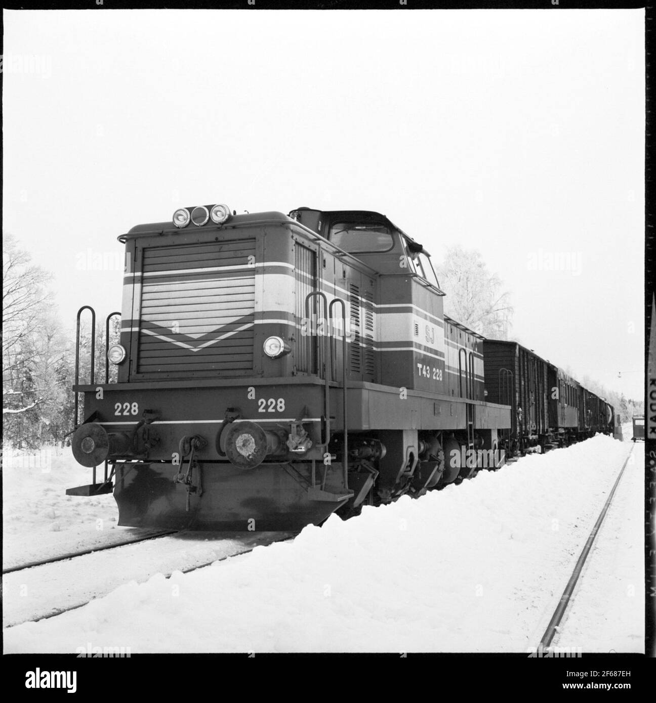 The state railways, SJ T43 228 at Birdsjö Station Stock Photo - Alamy
