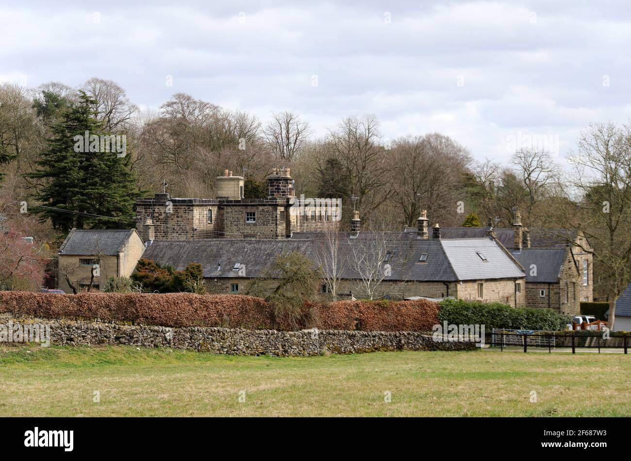 Overton Hall at Ashover near Chesterfield which was the country home of ...